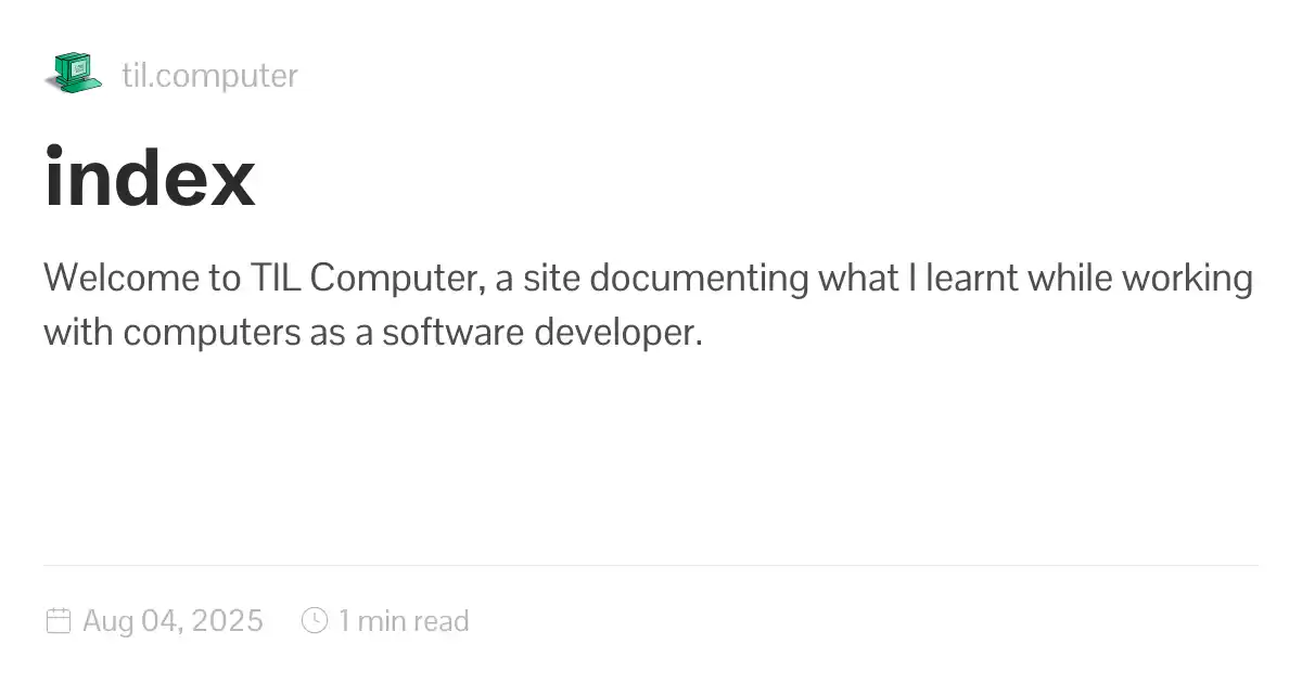 index [til.computer]